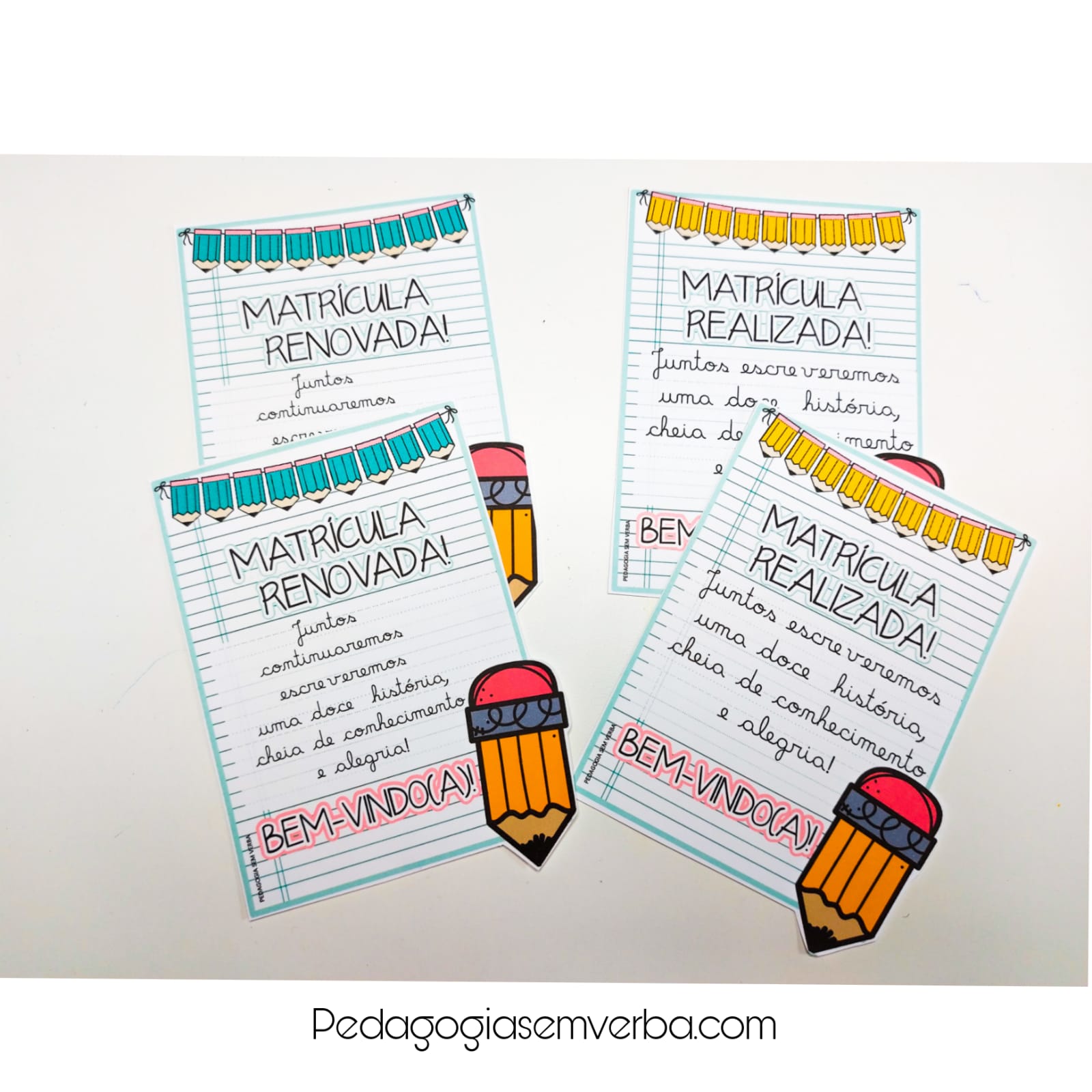 Matrícula e Rematrícula na escola ou no Reforço Escolar - Lembrancinha ...