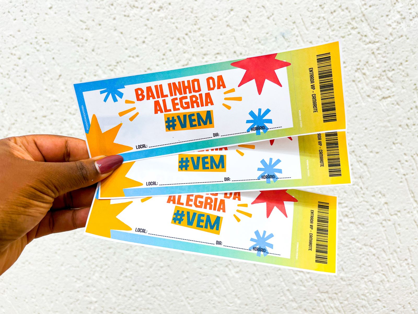 Bloquinho de Carnaval: O Bilhete Convite no Formato de Ingresso - Pedagogia sem Verba